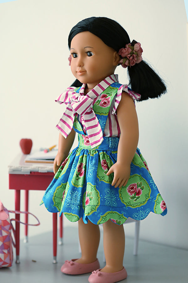 Lottie Doll Pinafore – Violette Field Threads